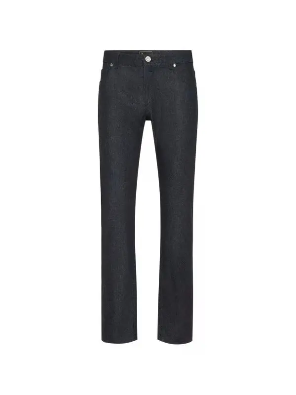 BILLIONAIRE Five-pocket Straight Leg Jeans - Blue