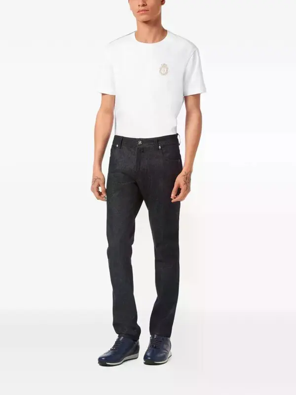 BILLIONAIRE Five-pocket Straight Leg Jeans - Blue