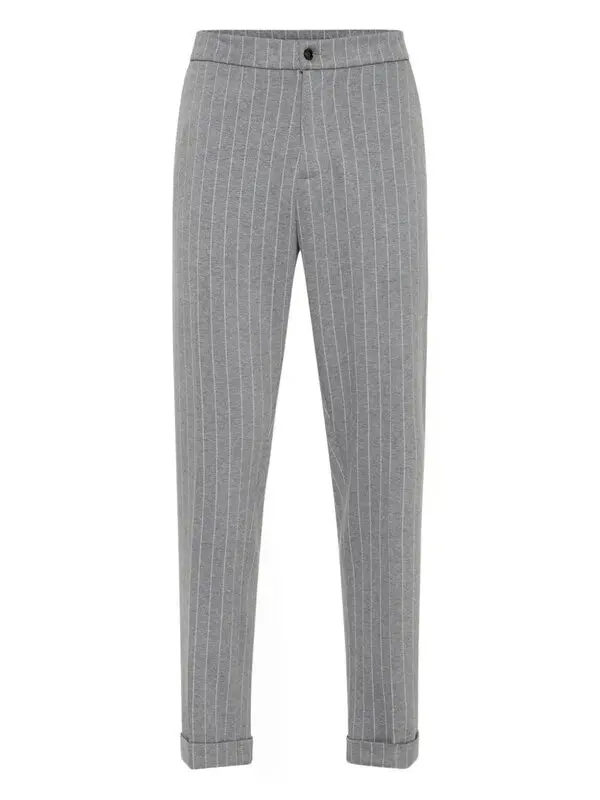 BILLIONAIRE Pinstripe-pattern Trousers - Grey