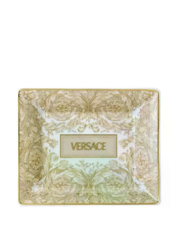 Versace Barocco-print Square Ashtray