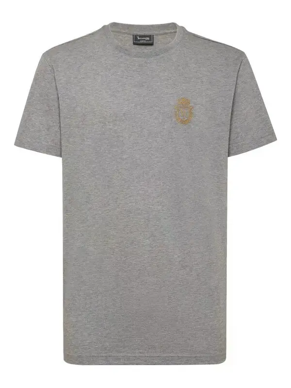 BILLIONAIRE Crest Round-neck T-shirt - Grey