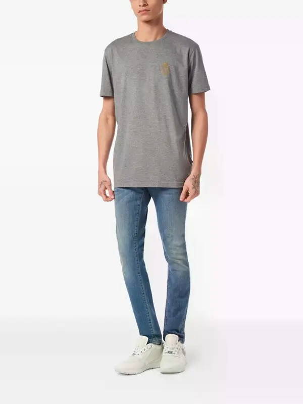 BILLIONAIRE Crest Round-neck T-shirt - Grey