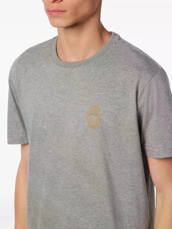 BILLIONAIRE Crest Round-neck T-shirt - Grey