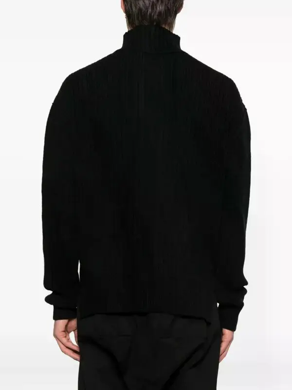 Rick Owens High-neck Sweater - Black