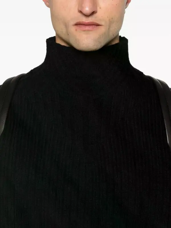 Rick Owens High-neck Sweater - Black