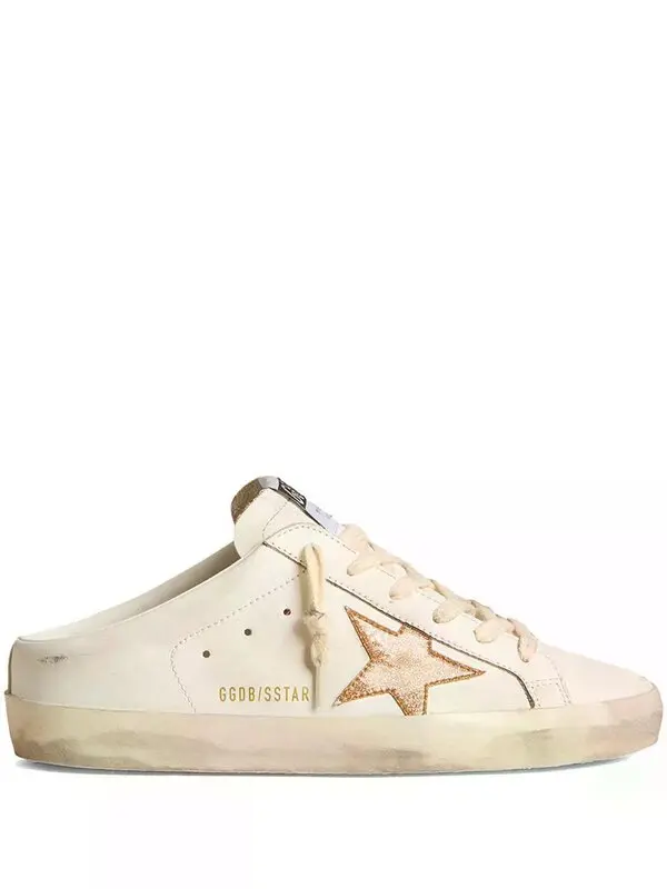 GOLDEN GOOSE Super-star Sabot Leather Sneakers