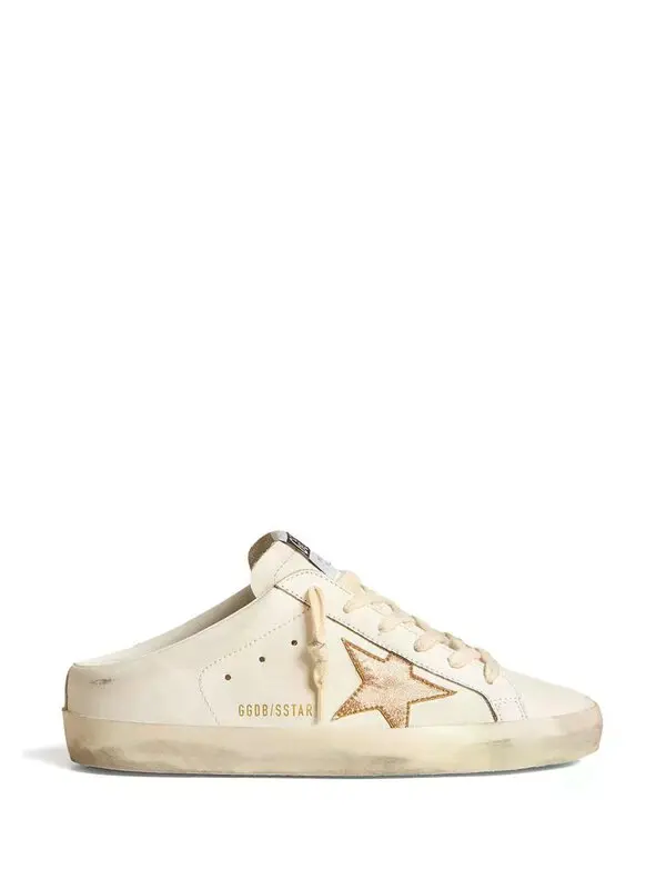 GOLDEN GOOSE Super-star Sabot Leather Sneakers