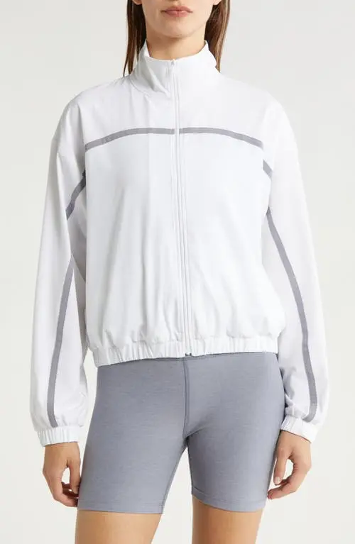 Beyond Yoga Striped Track Jacket
