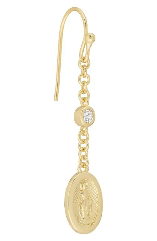 ATHRA LUXE Virgin Mary Drop Earrings