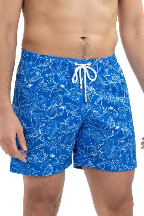 Kenny Flowers Margaritaville The Ode To Jimmy Swim Trunks
