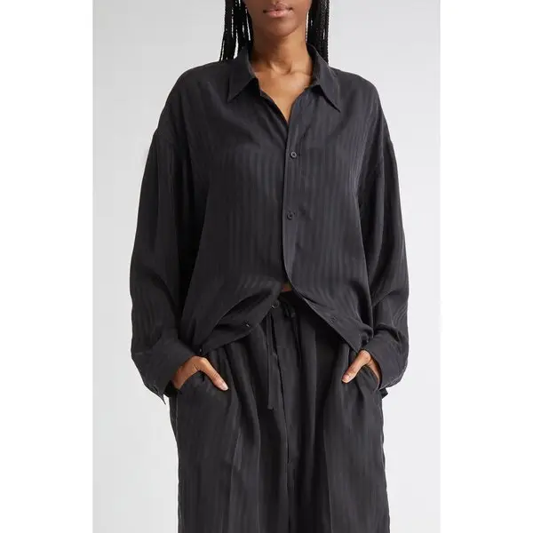 Balenciaga Fluid Stripe Button-up Shirt