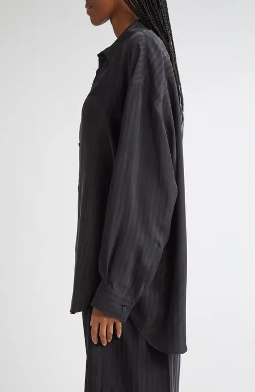 Balenciaga Fluid Stripe Button-up Shirt