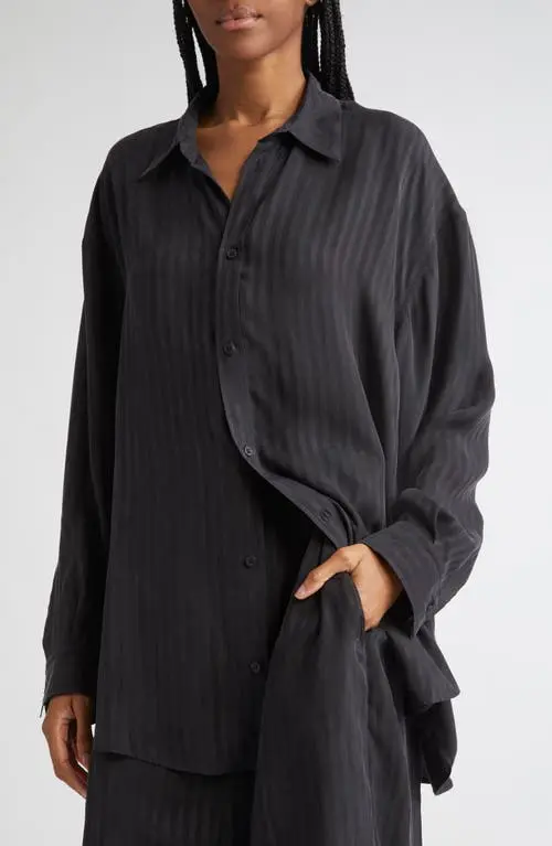 Balenciaga Fluid Stripe Button-up Shirt