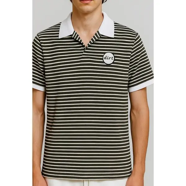 D.RT Stripe Polo