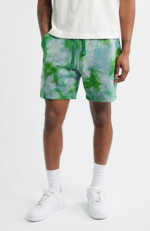 ICECREAM Villain Tie-dye Fleece Shorts - Castle Rock