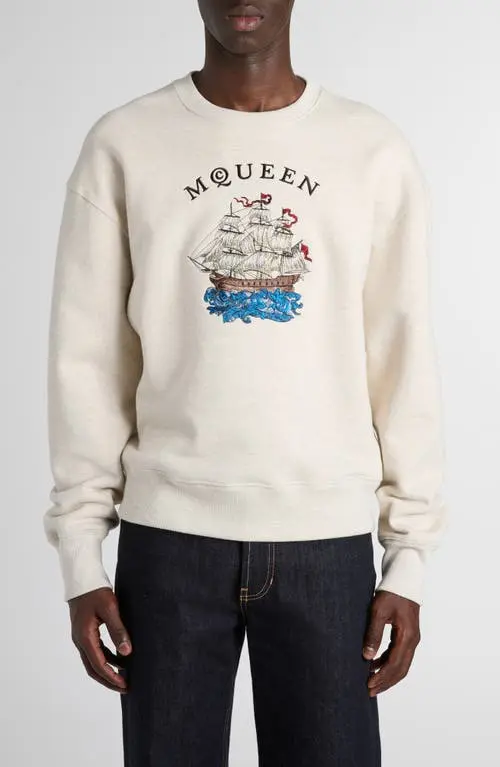 Alexander McQueen Sailor Tattoo Embroidered Sweatshirt