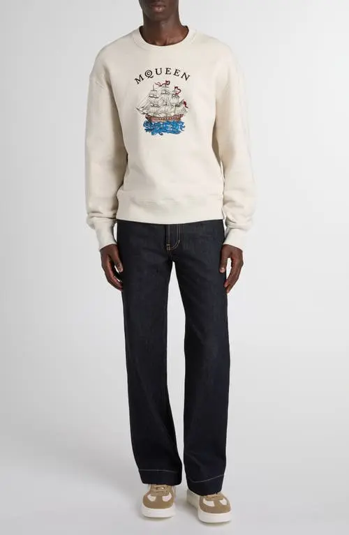 Alexander McQueen Sailor Tattoo Embroidered Sweatshirt