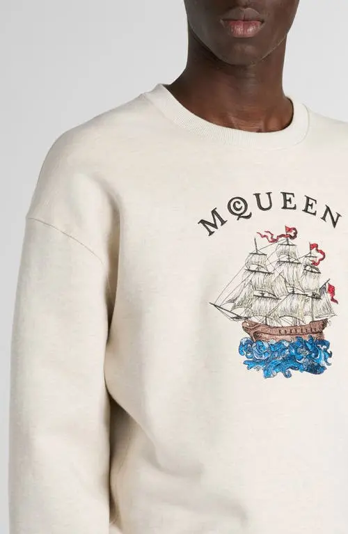 Alexander McQueen Sailor Tattoo Embroidered Sweatshirt
