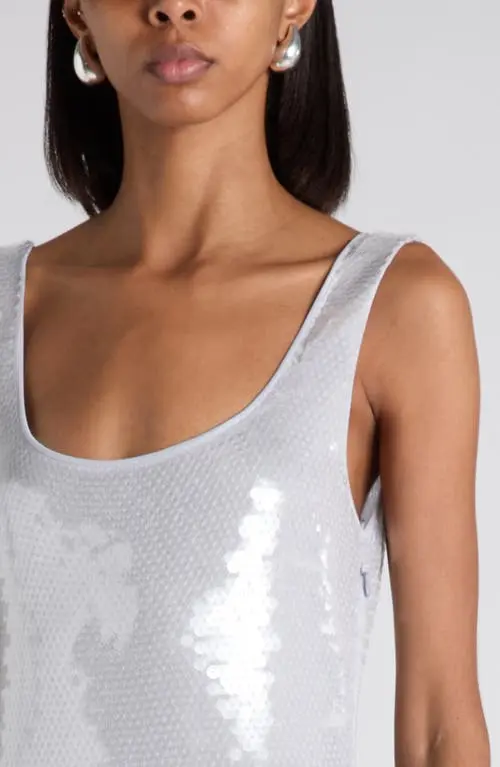 Bottega Veneta Sleeveless Sequin Gown - Grey