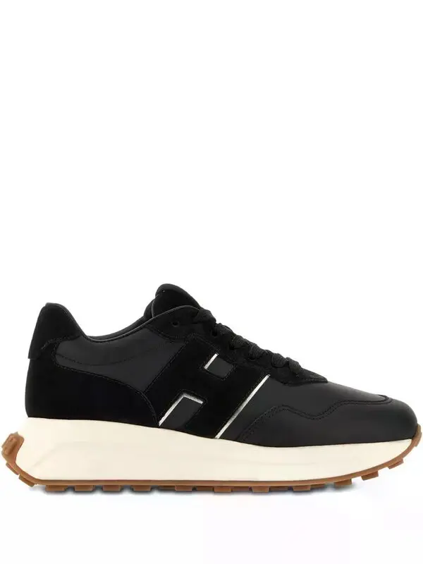 Hogan Leather Panelled Sneakers