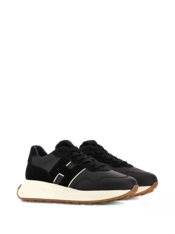 Hogan Leather Panelled Sneakers