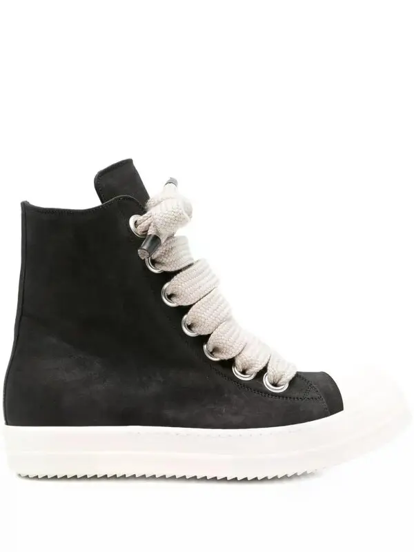 Rick Owens Jumbolaced High-top Sneakers - Black