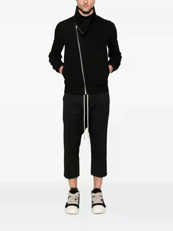 Rick Owens Drawstring Cropped Trousers - Black
