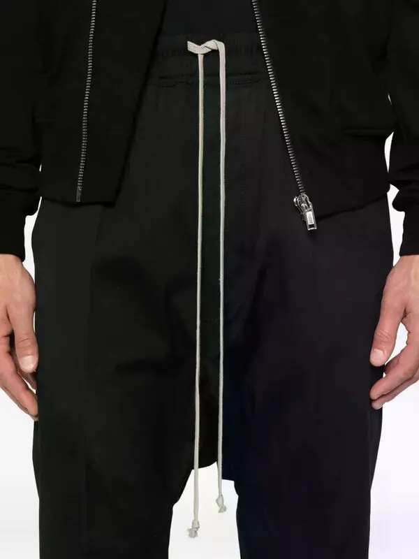 Rick Owens Drawstring Cropped Trousers - Black