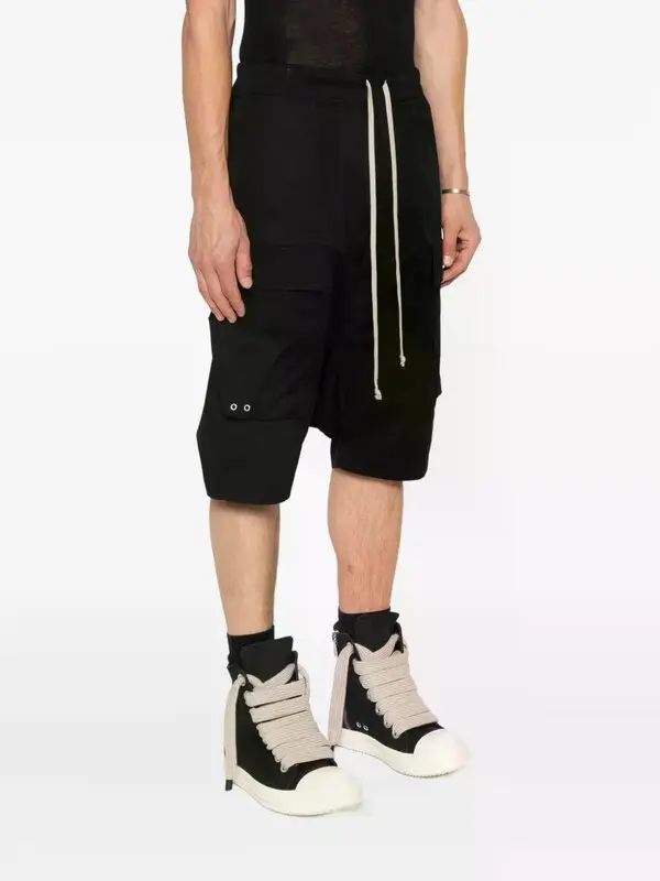 Rick Owens Cargo Pods Shorts - Black