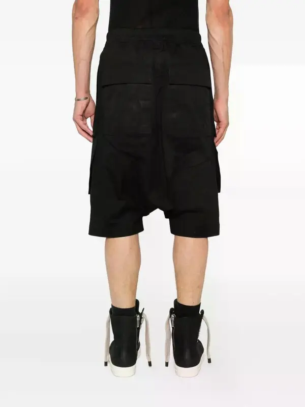 Rick Owens Cargo Pods Shorts - Black