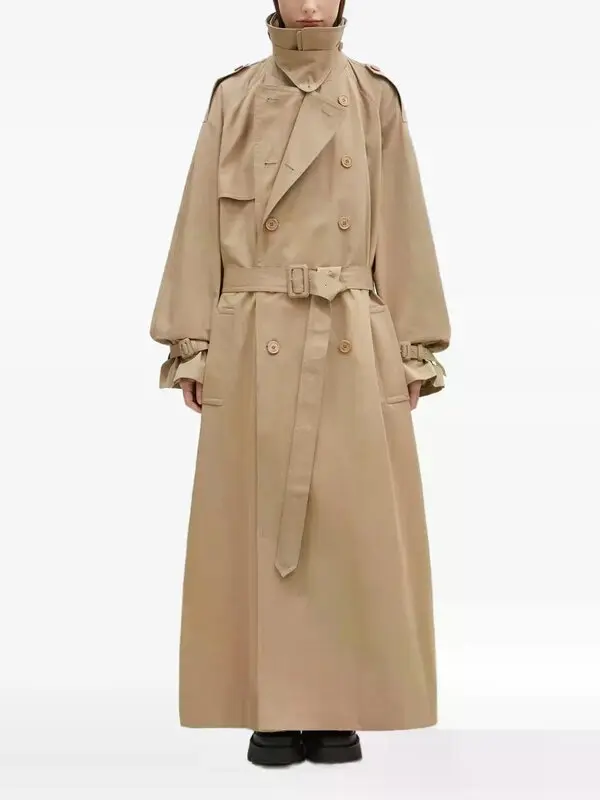 Vetements Double-breasted Belted Trench Coat