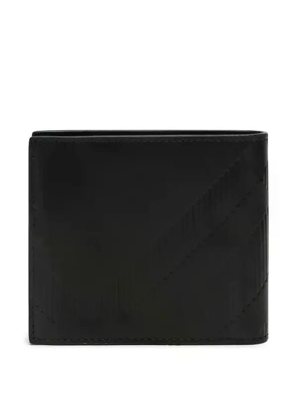 Burberry Embossed-check Bi-fold Wallet