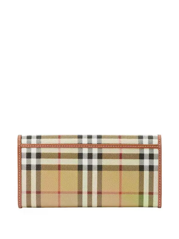 Burberry Check-print Continental Wallet - Neutrals