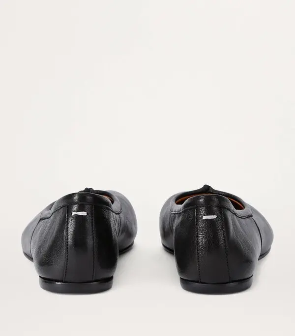 MAISON MARGIELA Leather Tabi Ballerina Flats - Black