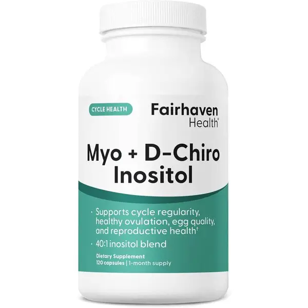 FAIRHAVEN HEALTH Myo + D-chiro Inositol 120 Capsules - One-color