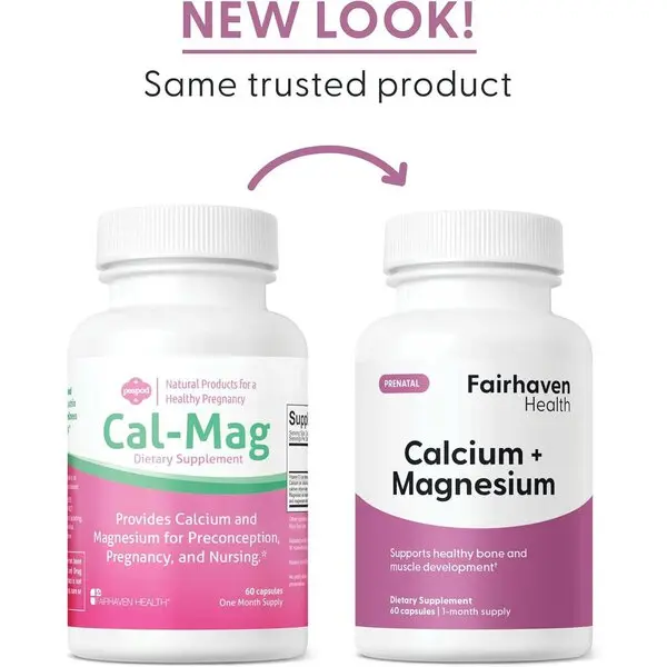 FAIRHAVEN HEALTH Calcium + Magnesium 60 Capsules