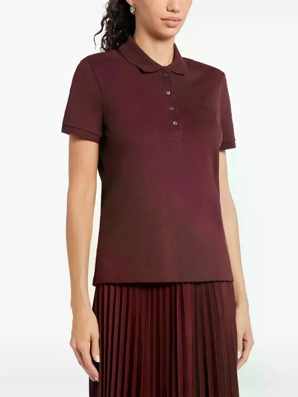 Lacoste Piqué-weave Polo Shirt - Red