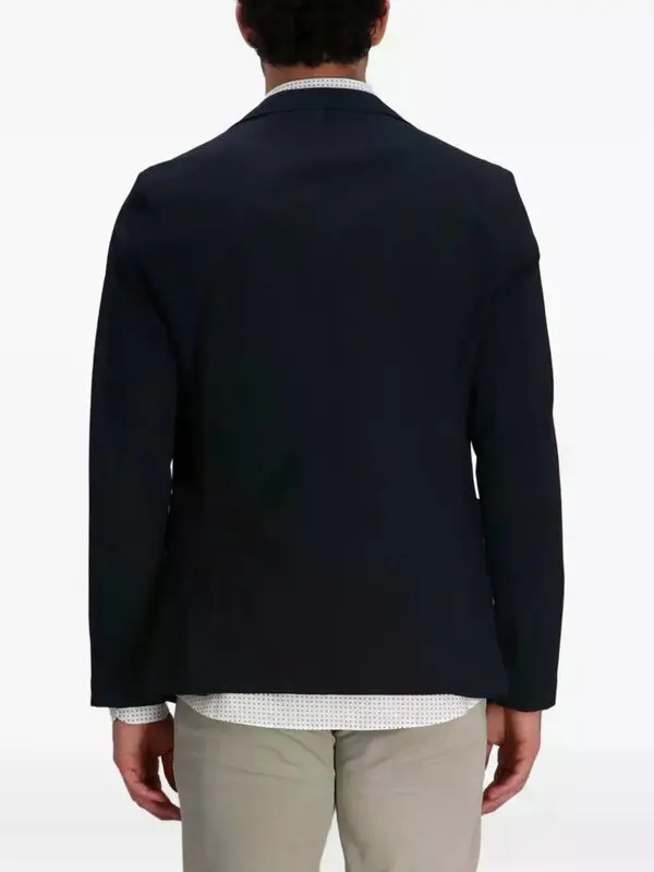 BOSS Single-breasted Patch-pocket Blazer - Blue
