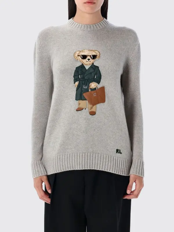 Polo Ralph Lauren Embellished Bear Pullover Sweater