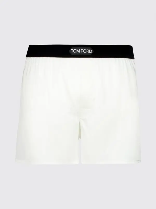 TOM FORD Silk Satin Boxers - White