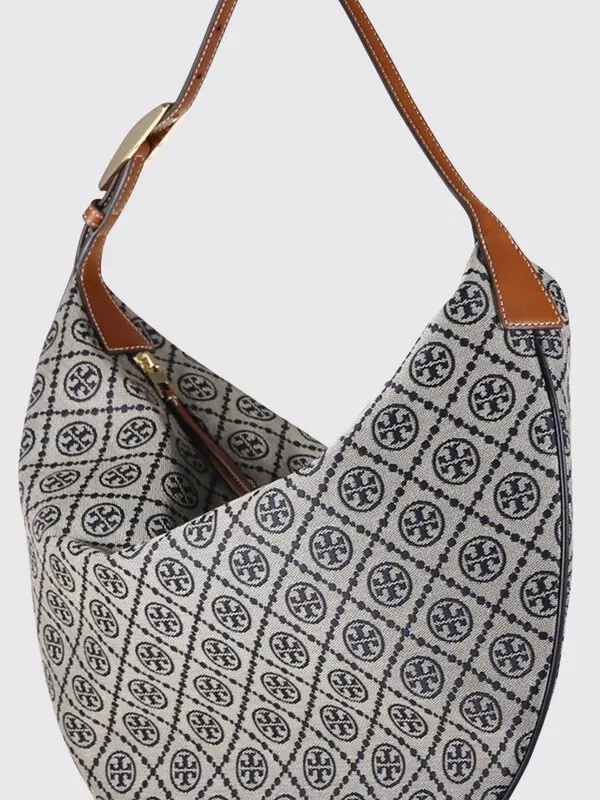 Tory Burch Monogram Shoulder Bag - Navy