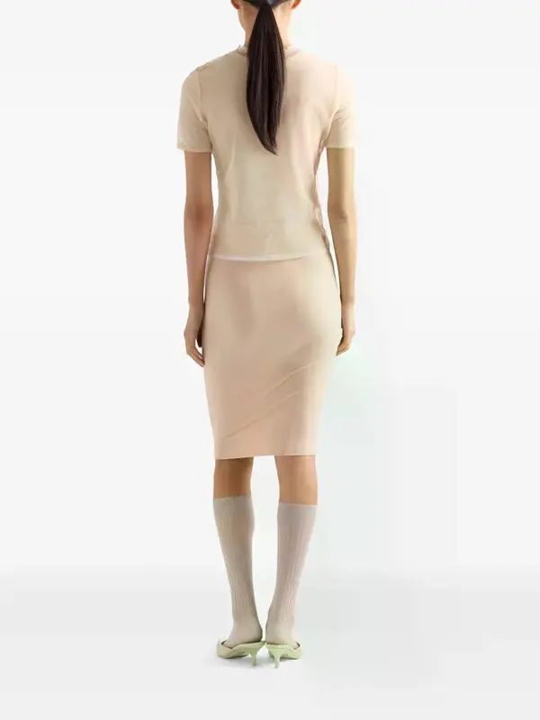 Prada Stretch Slip Mini Skirt