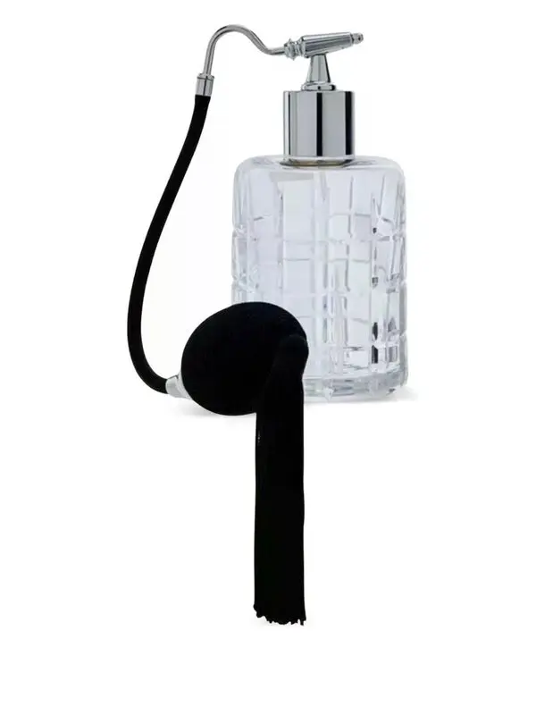 MARIO CIONI & C Crystal Cylinder Perfume Bottle - White