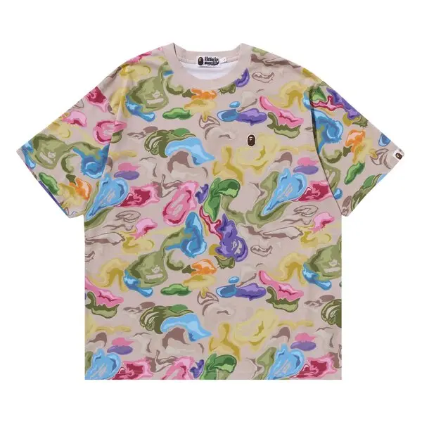 A BATHING APE Art Camo Ape Head T-shirt - Multicolor