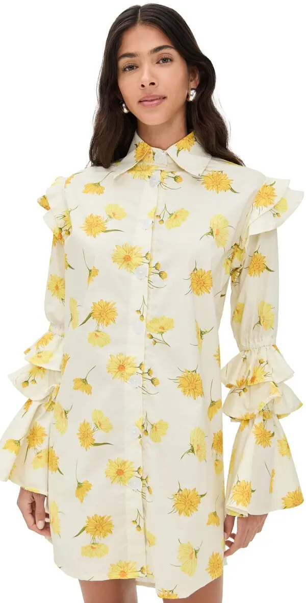 THE LULO PROJECT Floral Mini Dress - Mini Daisy