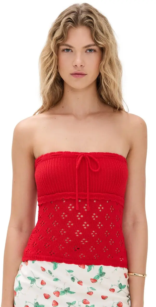 BAILEY ROSE Strapless Knit Top