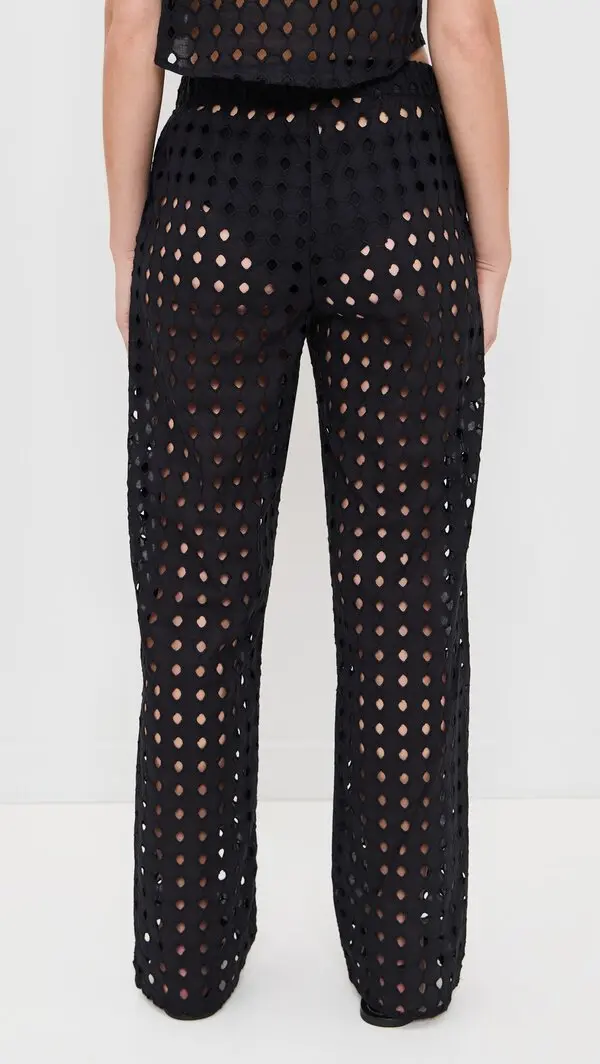 LE BOP Eyelet Odette Pants - Black