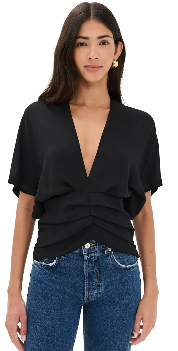 JBQ Ash Short Sleeve Top - Black