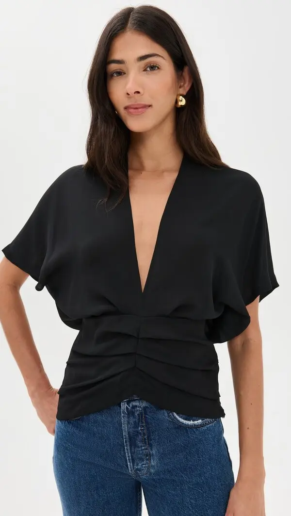 JBQ Ash Short Sleeve Top - Black