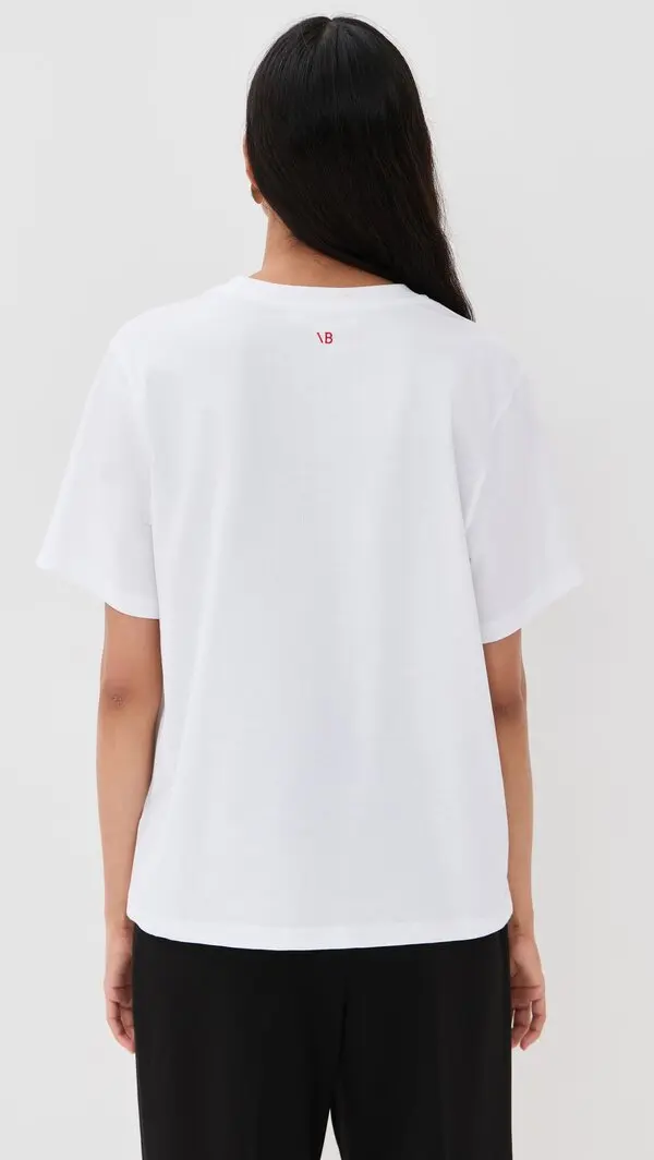 Victoria Beckham Classic Fit Slogan Tee